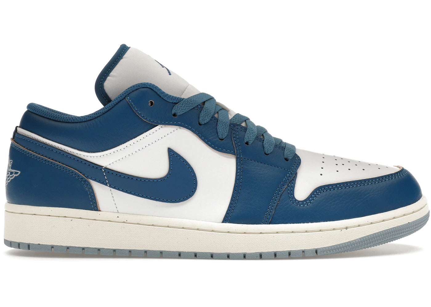 Jordan 1 Low Industrial Blue Sneaker mit Lederobermaterial – HEAT OF°