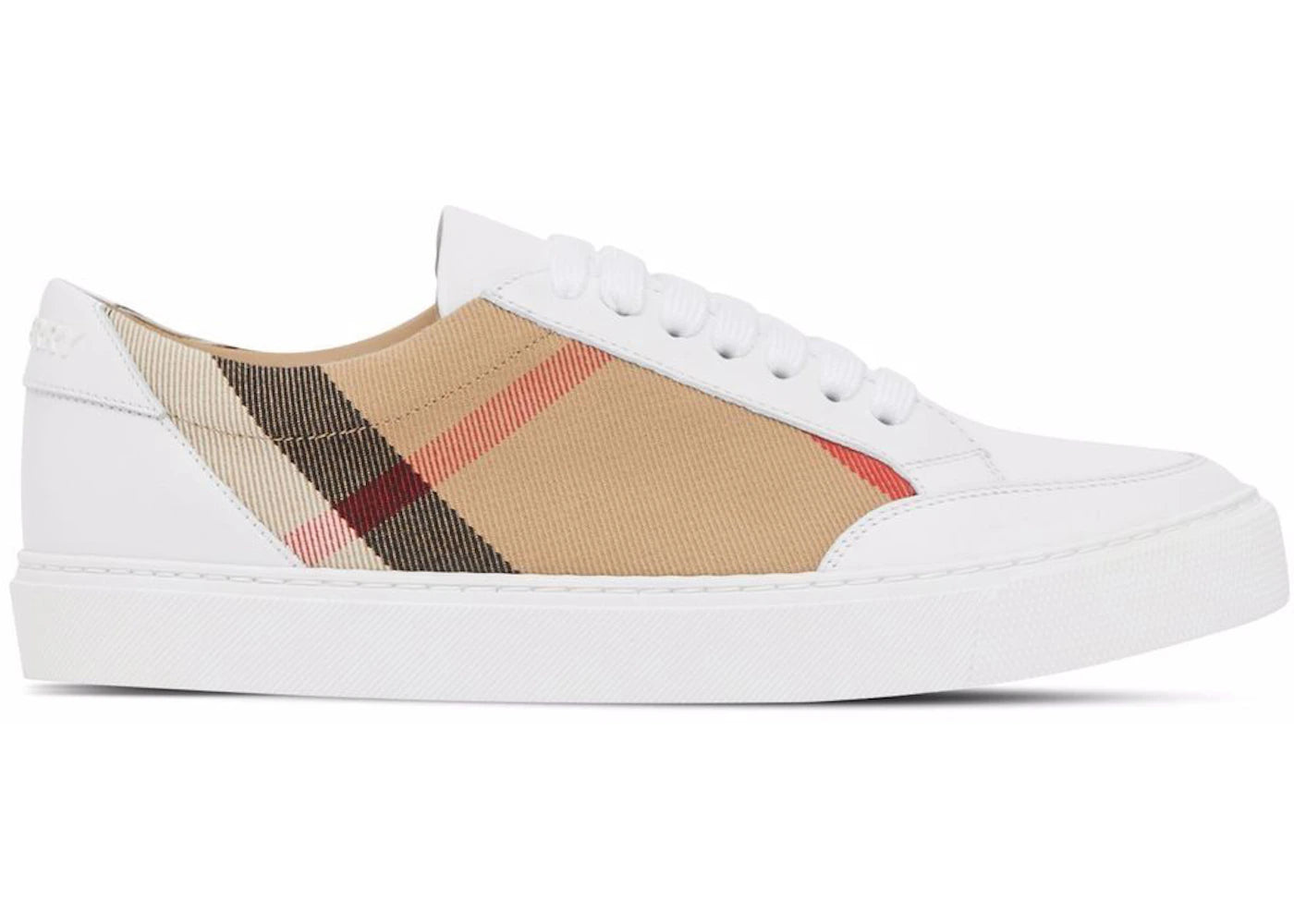 Burberry House Check Low Top Damen Sneaker Optic White Beige – HEAT OF°
