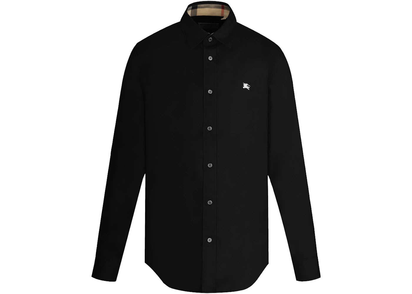 Burberry Burberry Stretch Cotton Poplin Shirt Black – HEAT OF°