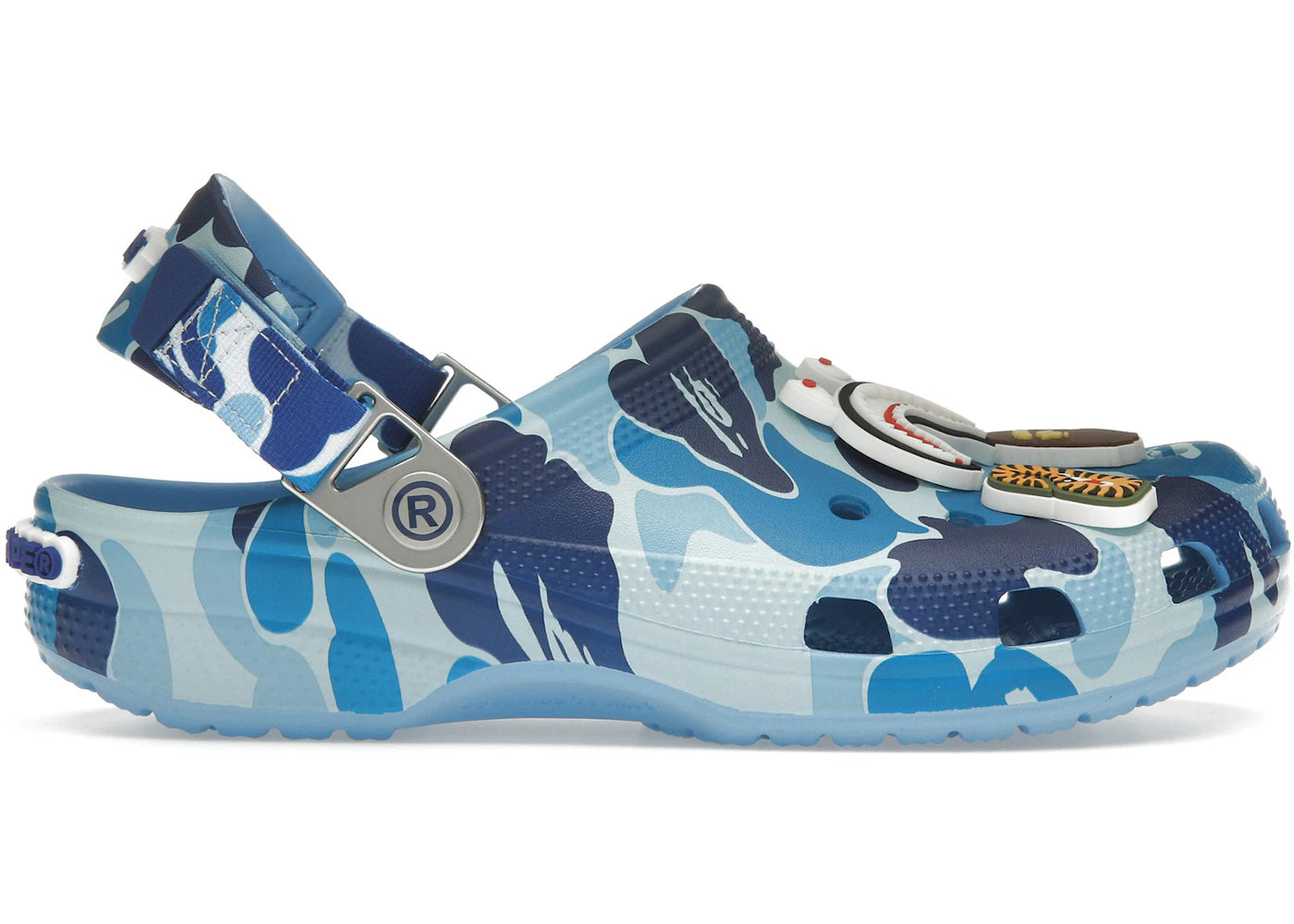 Crocs Classic Clog A Bathing Ape ABC Camo Blue Sneaker – HEAT OF°
