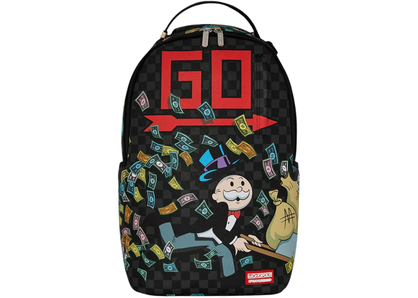 Sprayground Monopoly Wheel Barrel Backpack Multicolor Rucksack – HEAT OF°